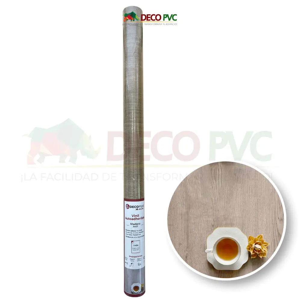 Vinil Autoadherible Madera en rollo (0.60x5m) - DECOFILM® | DECOPVC N